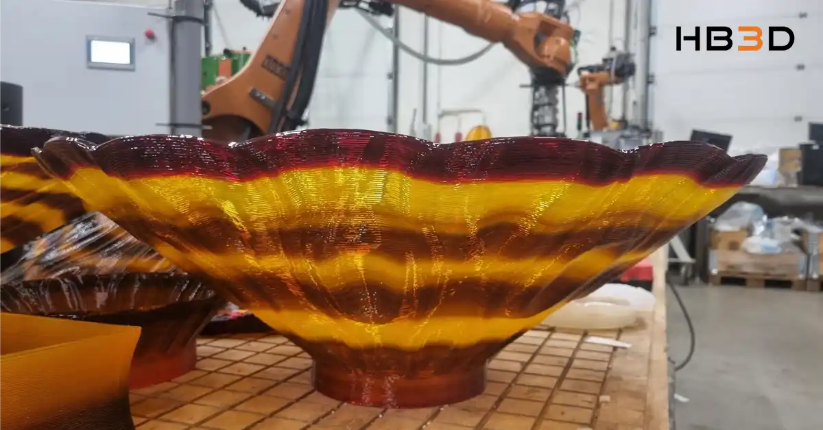 3D Printed Shell Form with Non-planar 7-DOF Morphing | HB3D